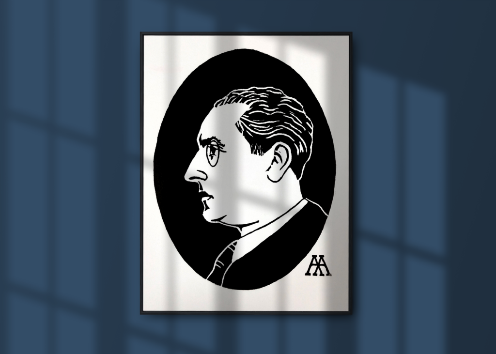 Linocut Poster — Julius Evola - Imperium Press Linocut Poster — Julius Evola - Imperium Press