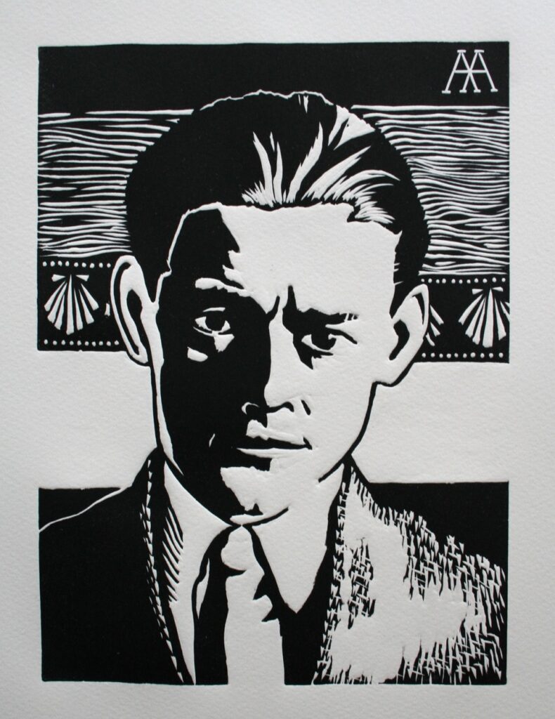 Linocut Poster — T. S. Eliot - Imperium Press